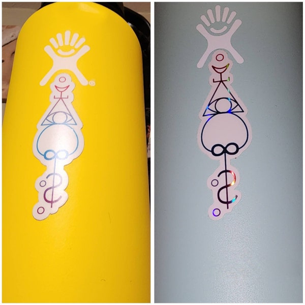 Sunlight, Warmth, & Joy Sigil Stickers – Holographic Vinyl Die Cut Set ...