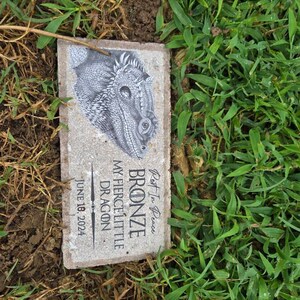 Personalized Horse Pony Memorial Stone. 8x4 Stone Brick. Burial Marker ...