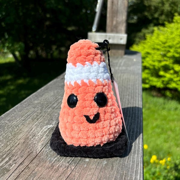Caution Cone Crochet Pattern - Etsy