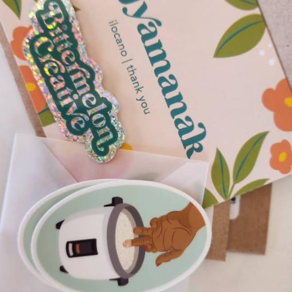 3" STICKER | Agyamanak | Thank You | Ilocano Word | Filipino | Fil-am ...