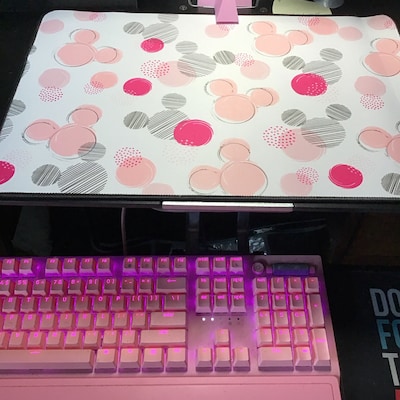 Disney Polka Dots Desk Mat, Disney Office Decor, Disney Mouse Pad ...