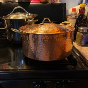 Handmade Copper Pot Turkish Copper Pot Copper Cookware Copper Cooking ...