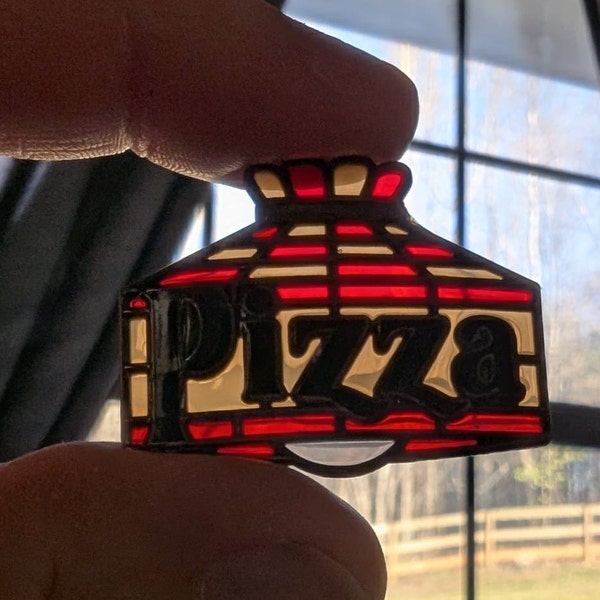 Pizza Lamp Enamel Pin - Etsy