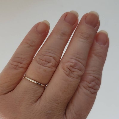 Initial Stacking Rings Set of 7 in Gold, Silver, or Rose Gold ...