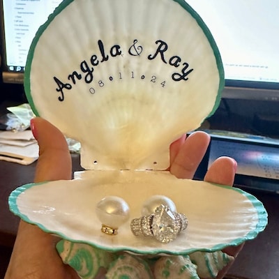 Proposal Seashell Ring Box/seashell Wedding Ring Box/shell Engagement ...