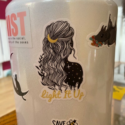 Light It up Crescent City Sticker Reader Gift Kindle Sticker Laptop ...