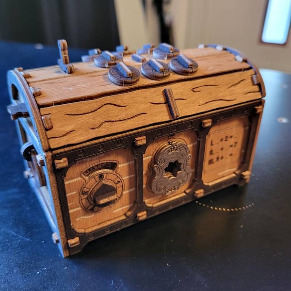 Puzzle Box Treasure Chest | Escape Puzzle | Puzzle Boxes With Hidden ...