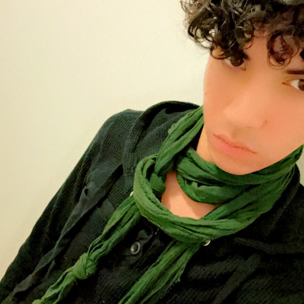 Extra Long Knotted Rockstar Scarf (ville Valo), Custom Color Options ...