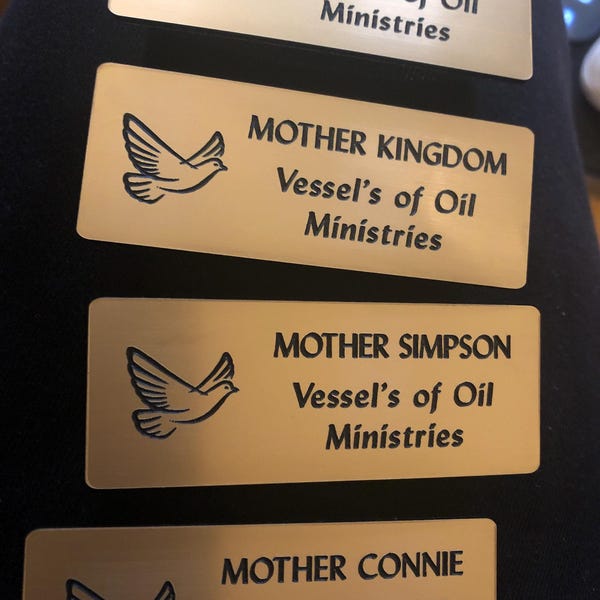 Christian Church Name Badge With Magnet – 3" X 1 1 /4"- Custom-engraved ...