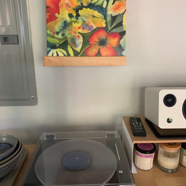 Floating Record Shelf - Vinyl Floating Shelf - Vinyl Storage Shelf ...