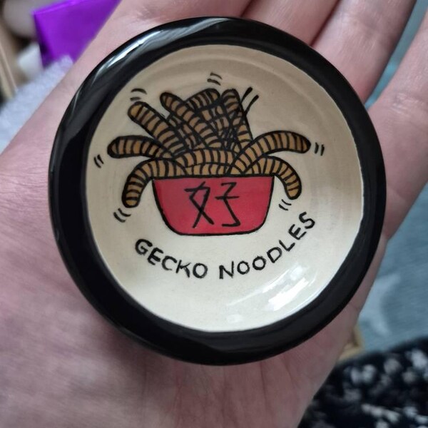 Small Quirky Gecko Dishes - Etsy