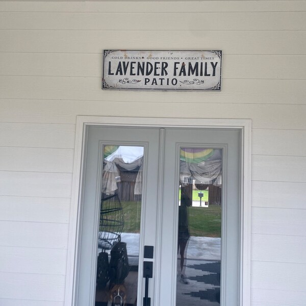 Farmhouse Patio Sign | Outdoor Patio Signs Family Wall Art | Patio Art ...