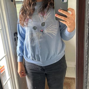 90s Vintage Blue New Orleans Jazz Music Graphic Pullover Sweater Large ...