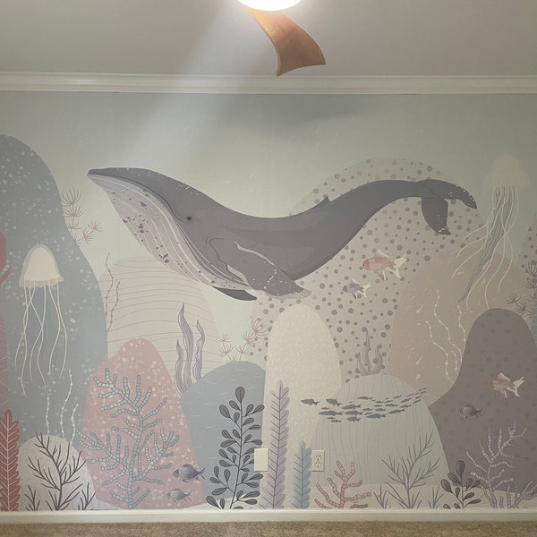 Giant World Map Wall Mural Removable Wallpaper Map of the World Huge ...