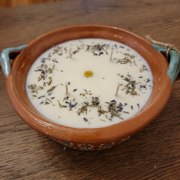 Small Cazuelita Candles | Hand Made Mexican Candles| Authentic Mexican ...