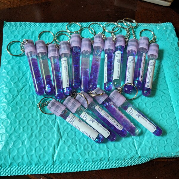Laboratory Test Tube Keychain - Etsy
