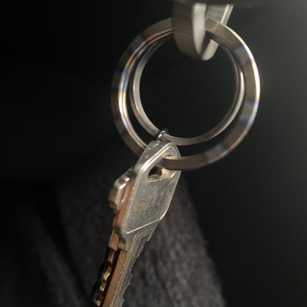 Tisurvival Titanium Split Rings - Etsy