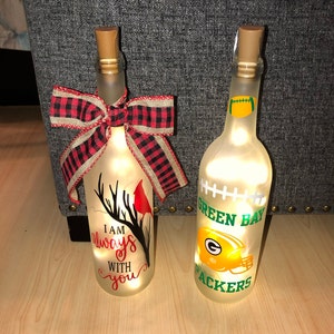 Fall Decor/hello Fall/fall Pumpkins/wine Bottle Light/led Wine Bottle ...