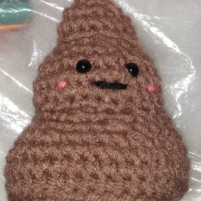Crochet Poo Pattern With Poo Quote, US English Terms, Handmade Funny ...