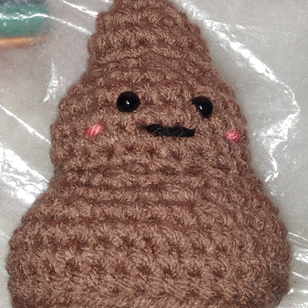 Crochet Poo Pattern With Poo Quote, US English Terms, Handmade Funny ...