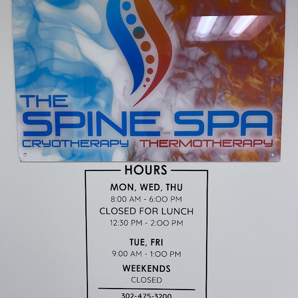Custom Store Hours Decal - Business Door Sign for Hours of Operation ...