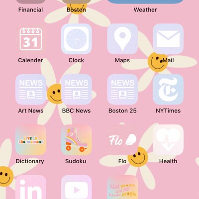 Y2K Aesthetic Icon Pack for Ios Android & Tablet Wallpapers - Etsy