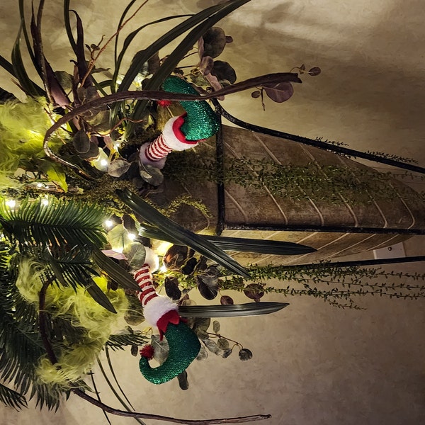 Green Monster Christmas Pick ~ Winter Decoration Supplies ~ Monster ...