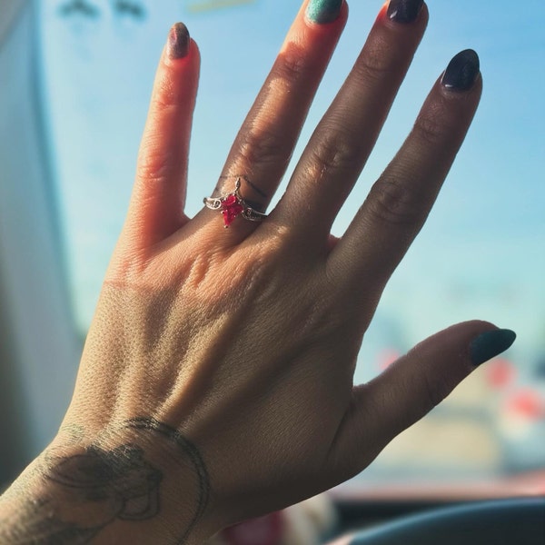 Unique Kite Cut Ruby Engagement Ring Milgrain Vintage July Birthstone ...