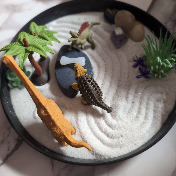 Dinosaur Zen Garden Jurassic T-rex Dino Mindful Work From Home Gift ...