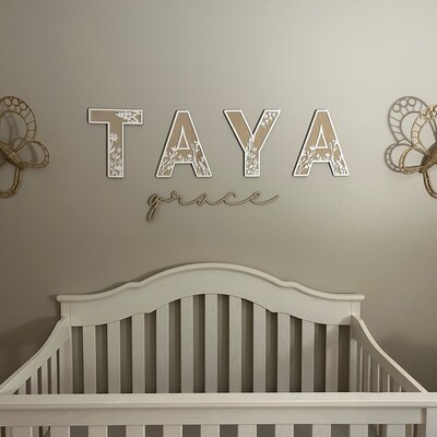 Wood Safari Coat Clothes Hanger Hook Jungle Animals Nursery Wall ...