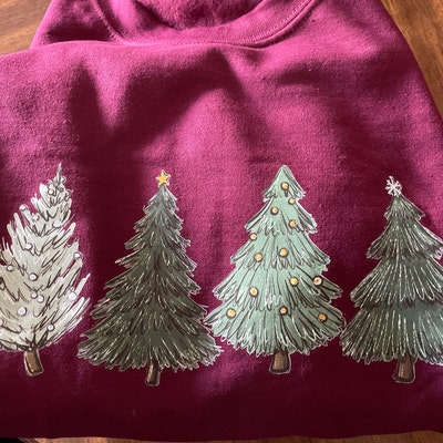 Christmas Tree Sweatshirt, Rockin Around the Christmas Tree, Women ...