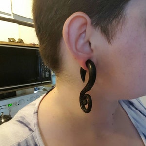 00g Serpent Stretch Earrings 00 Gauge Stretching Plug - Etsy