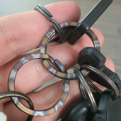 Tisurvival Titanium Split Rings - Etsy