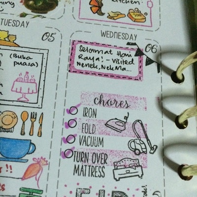 ADM-027 VERTICAL CHECKLIST Mini Planner Stamps photopolymer Clear ...