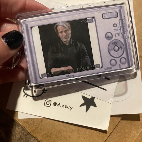 Custom Digital Camera Keychain | Kpop, Phone Charm, Celebrity, Anime ...