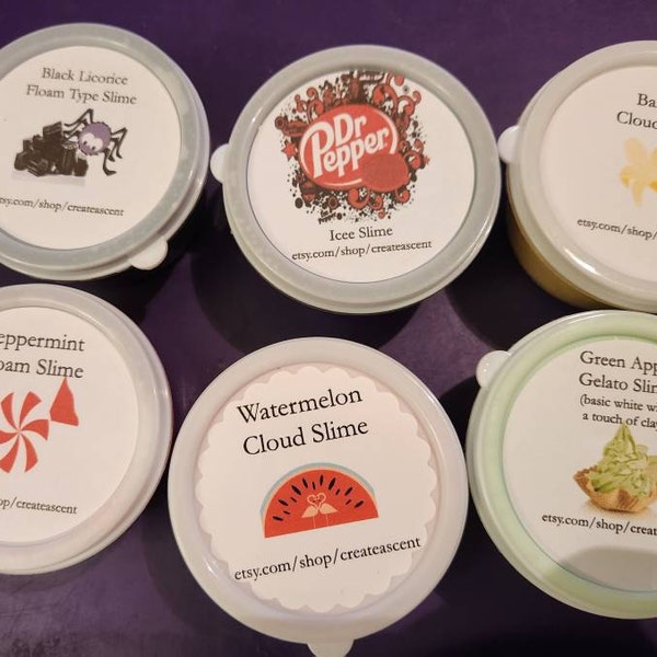 Slime Sampler Sets in a Can. Choose 6 or 4 Pc Variety Set. Great ...