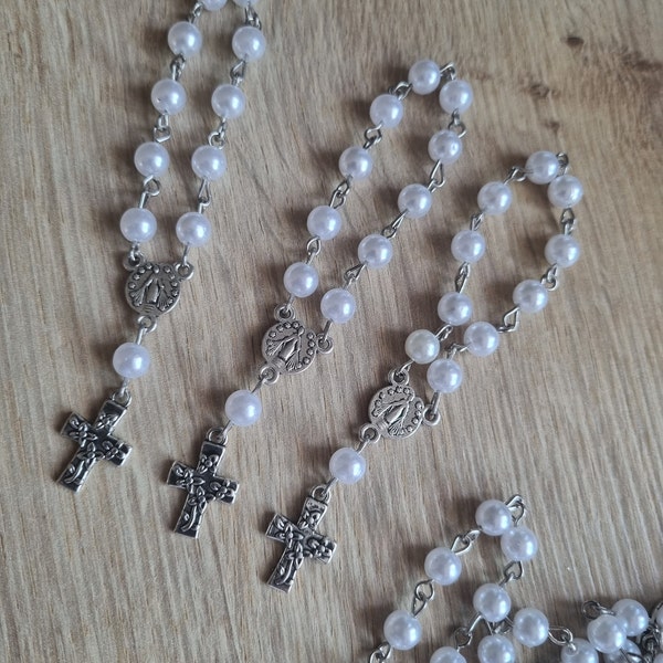 Mini Rosaries (package of 20)- WHITE or IVORY/CREAM - Etsy
