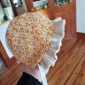 Ruffle Bonnet Pattern, Bonnet PDF Baby Bonnet Pattern, Frill Bonnet ...