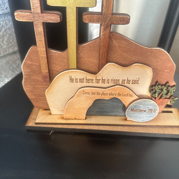 DIGITAL SVG FILE * Jesus Empty Tomb - Easter He is Risen - Makes a ...