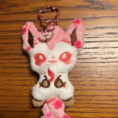 Cherry Blossom Spring Leafeon Plush Handmade - Etsy UK