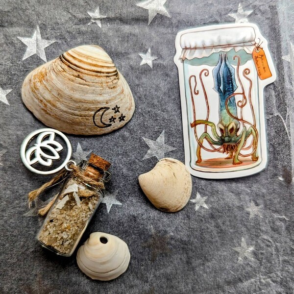 Witchy Homemade “sea” Jars - “beach Magick” Mini Spell Jar - Etsy