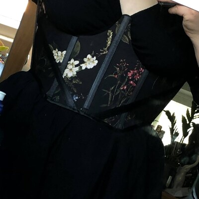 Heart Corset With Cups Heart Front & Back Satin Corset Made to Order ...