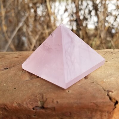 Pink Crystal Pyramid Healing Crystal,rose Crystal Natural Mineral ...