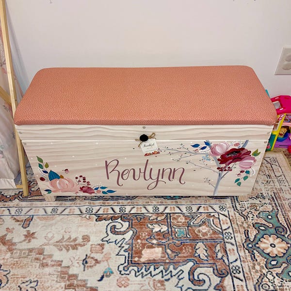 Toy Box | NEW HINGES | Toy Bin | Kids Toy Chest | Wood Toy Box ...
