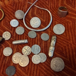 Silver Viking Danish Haithabu Hedeby Penny Ship & Rooster Type | Etsy