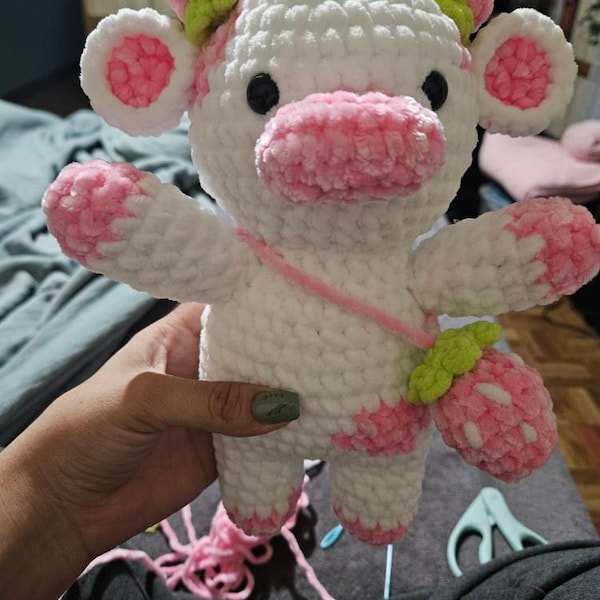 12 in 1 Fruit Cows Plushie Crochet Pattern | Strawberry, Blueberry ...