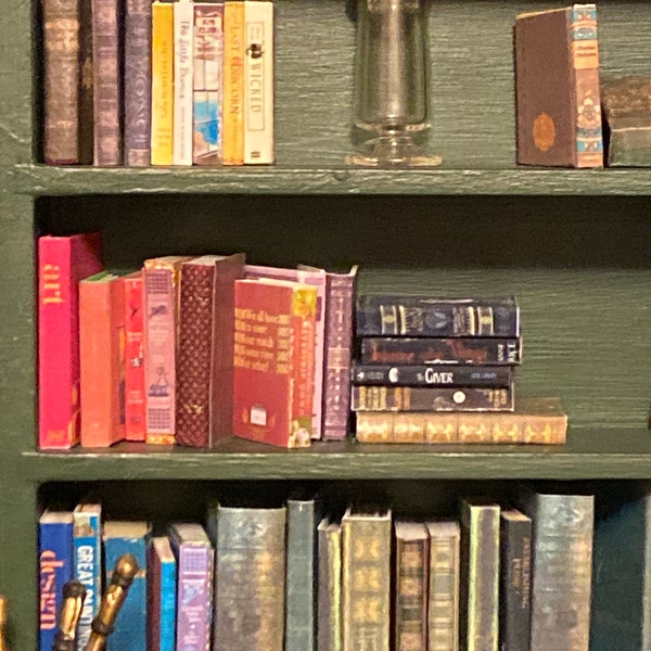 MEGA Set of 225 Miniature Book Covers 1:12 Scale Downloadable Printable ...