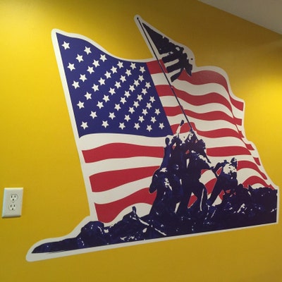 American Flag Wall Decal United States Decal Vinyl Wall - Etsy