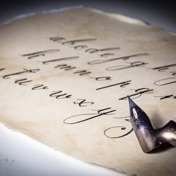 Faux Real Calligraphy Worksheet Packet - Etsy