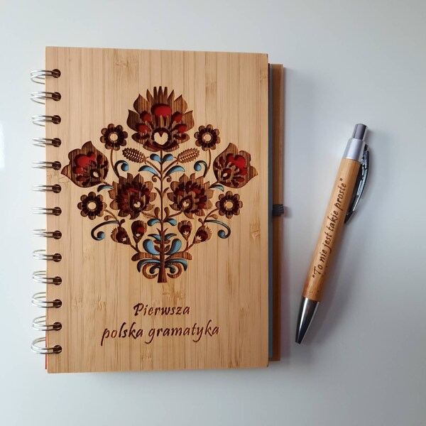 Bespoke Bamboo Notebook & Pen With Your Choice of Design - Etsy UK